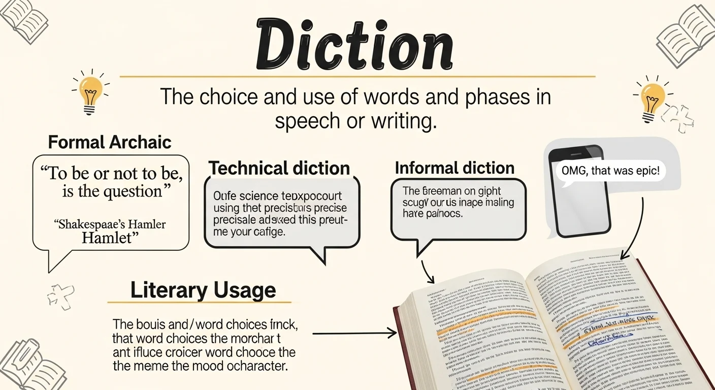 What Does Diction Mean? Definition, Examples & Literary Usage