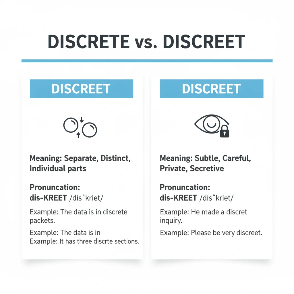Discrete Meaning Explained 📘 | Easy Definition 2025