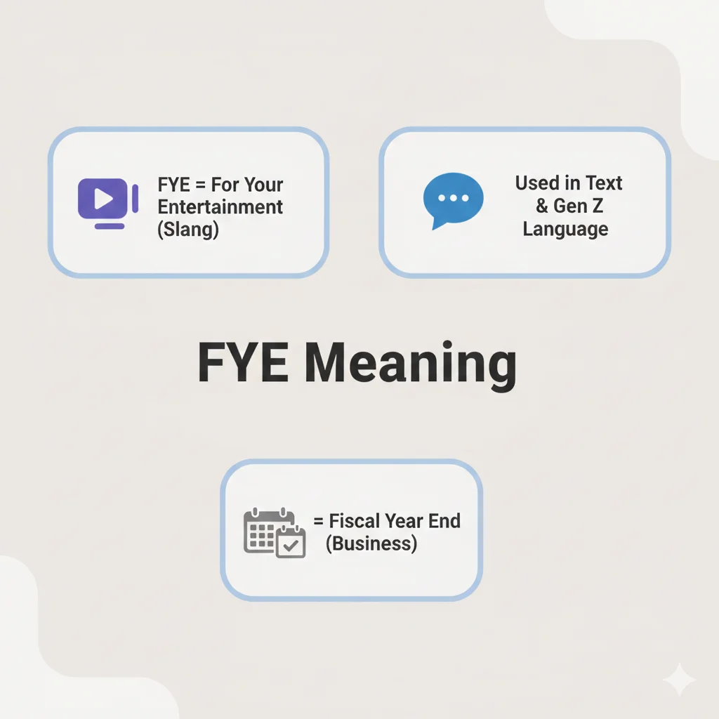 FYE Meaning in Slang & Finance – Simple Examples for Students