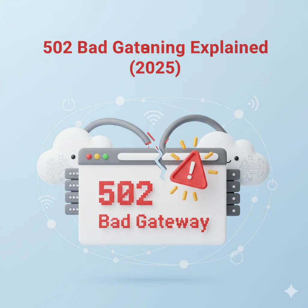 ⚠️ 502 Bad Gateway Meaning What It Is, Why It Happens 2025