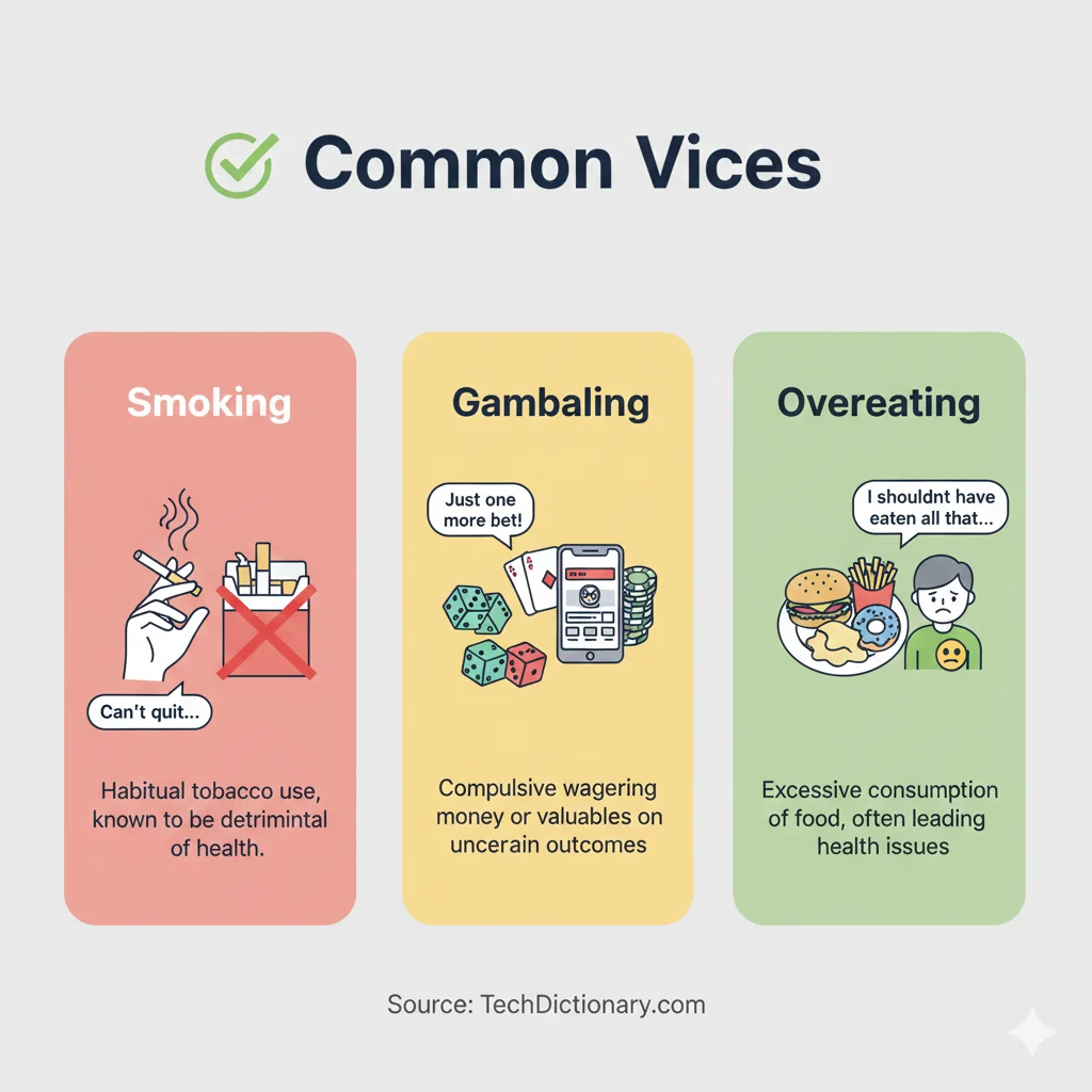 Vice Meaning: Bad Habit, Sin, or Something Else?