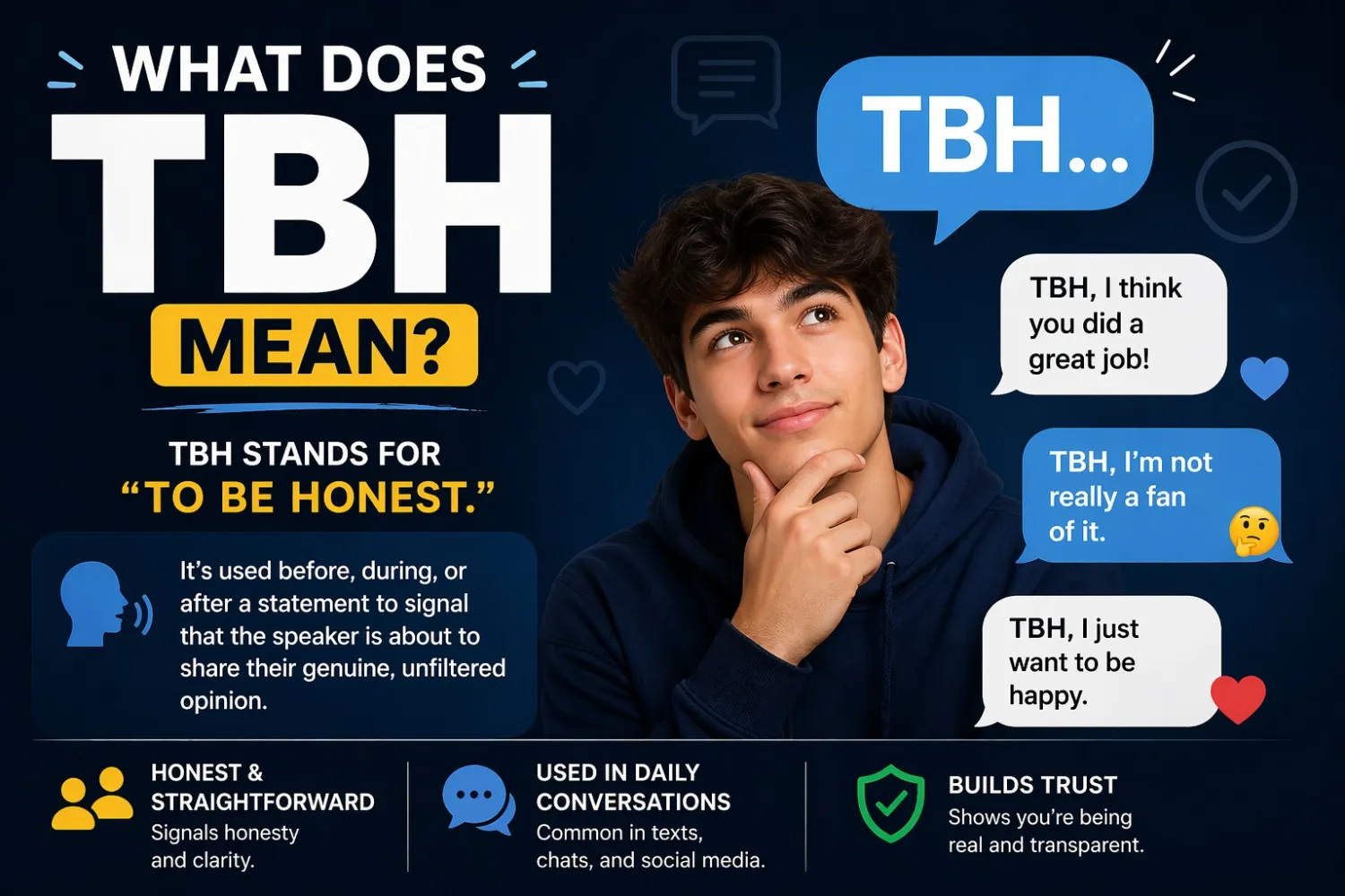 What Does "TBH" Mean? — Full Meaning, Usage & Examples