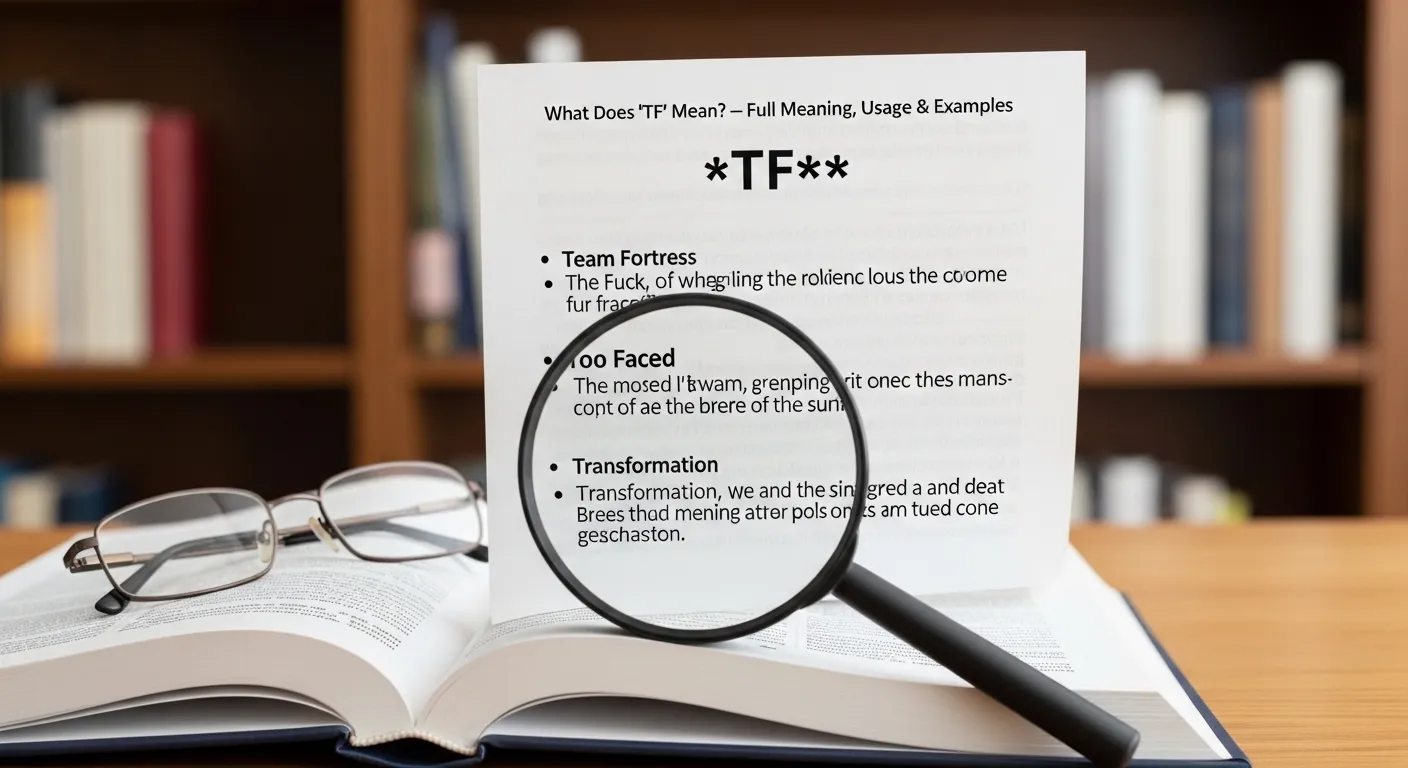 What Does "TF" Mean? — Full Meaning, Usage & Examples 2026